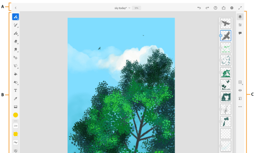 Create High-End Art with Adobe Fresco Software